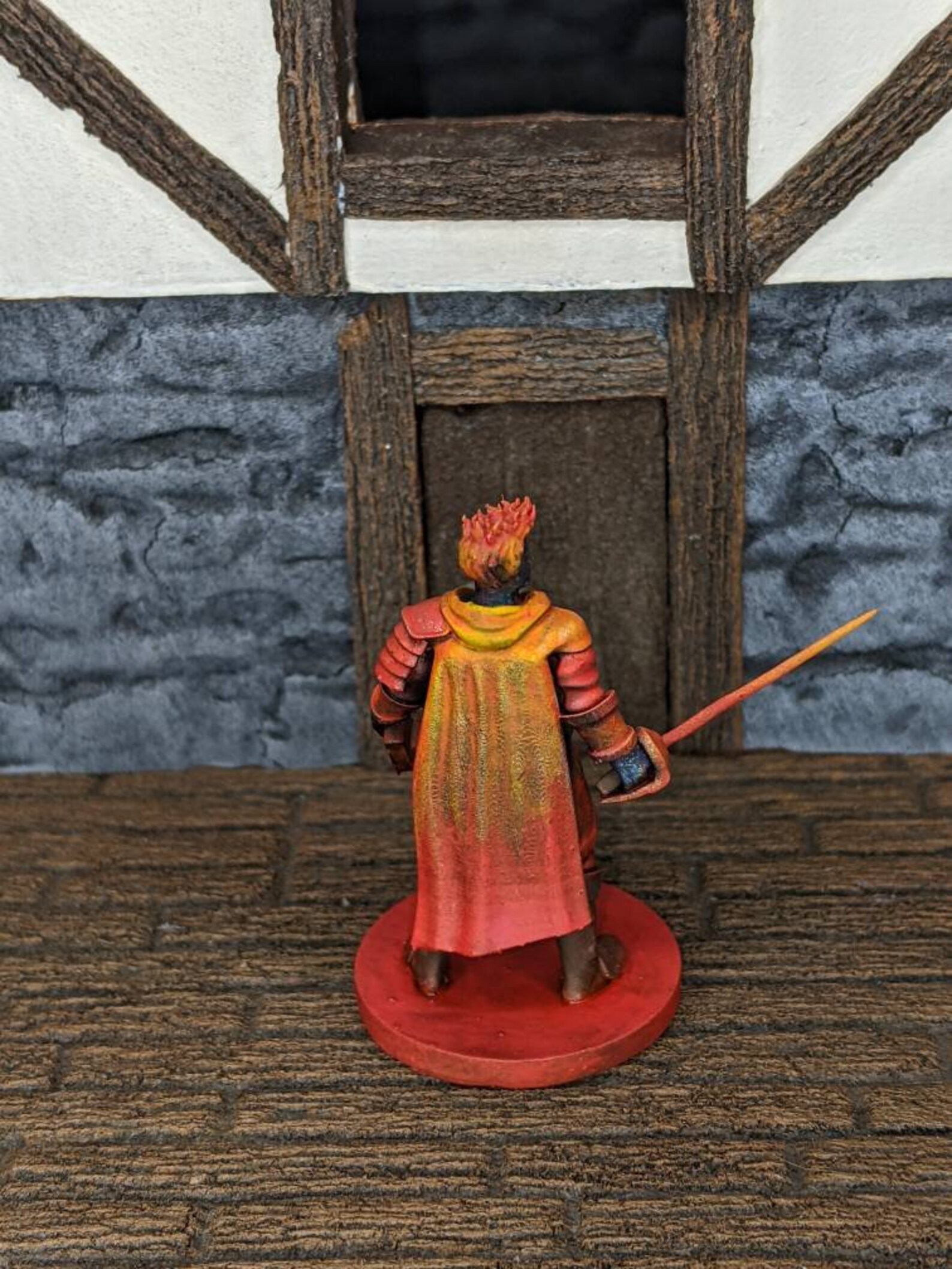 Fire Genasi Miniature - Etsy