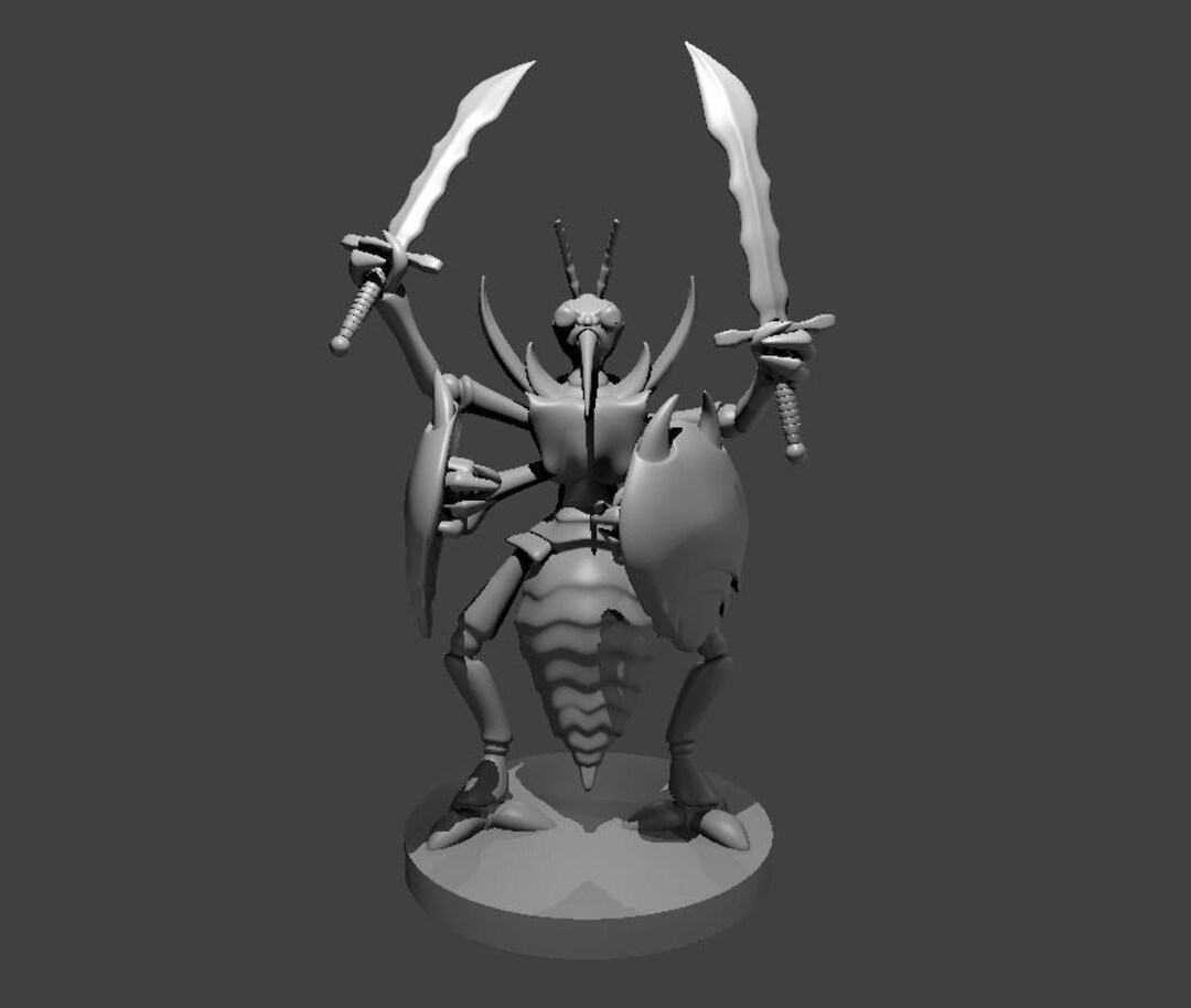 Aspis Drone Miniature Model for D&D Dungeons and Dragons, Pathfinder ...