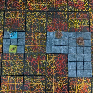 Infernal Volcano Modular Magnetic Tiles for Dungeons and Dragons ...
