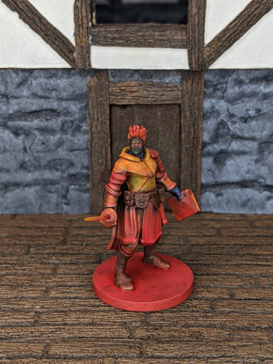 Fire Genasi Miniature - Etsy