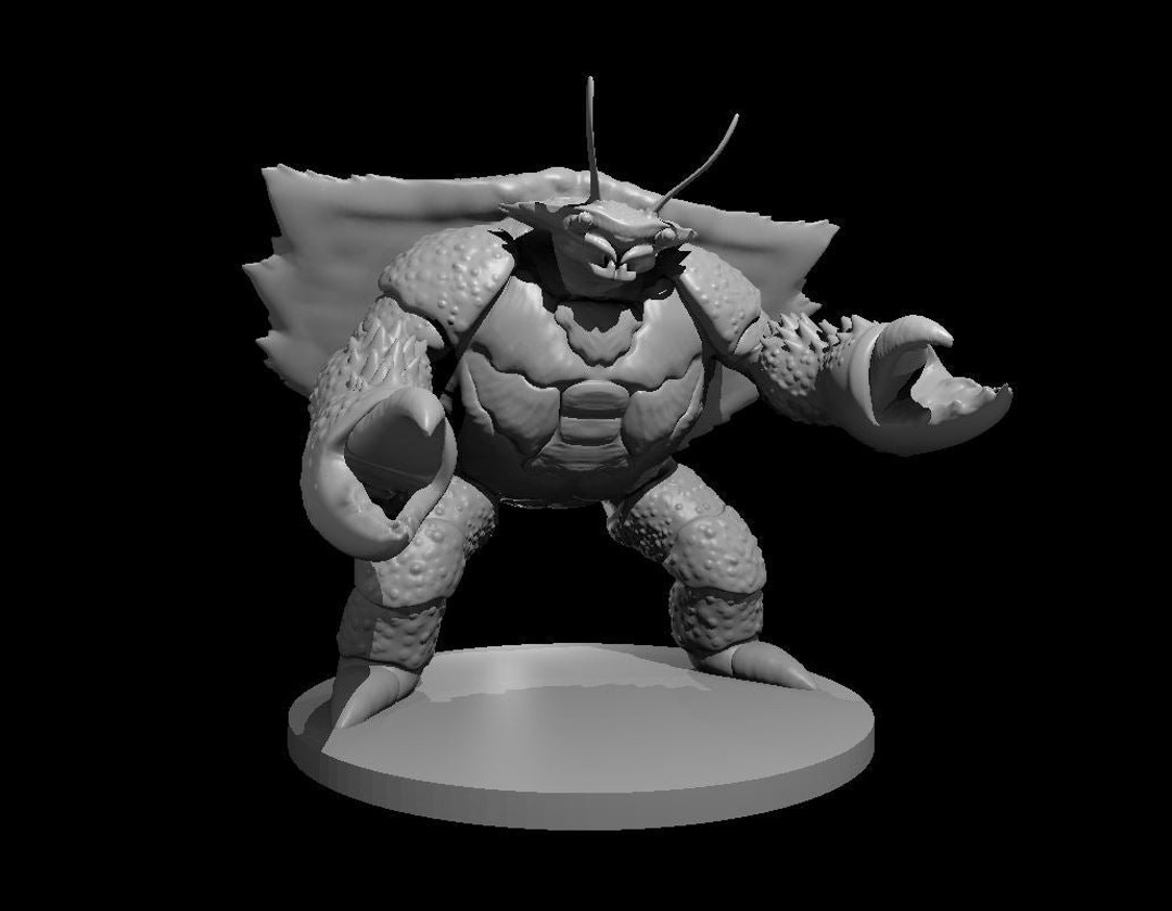 Crab Folk Miniature Model for D&D Dungeons and Dragons, Pathfinder and ...