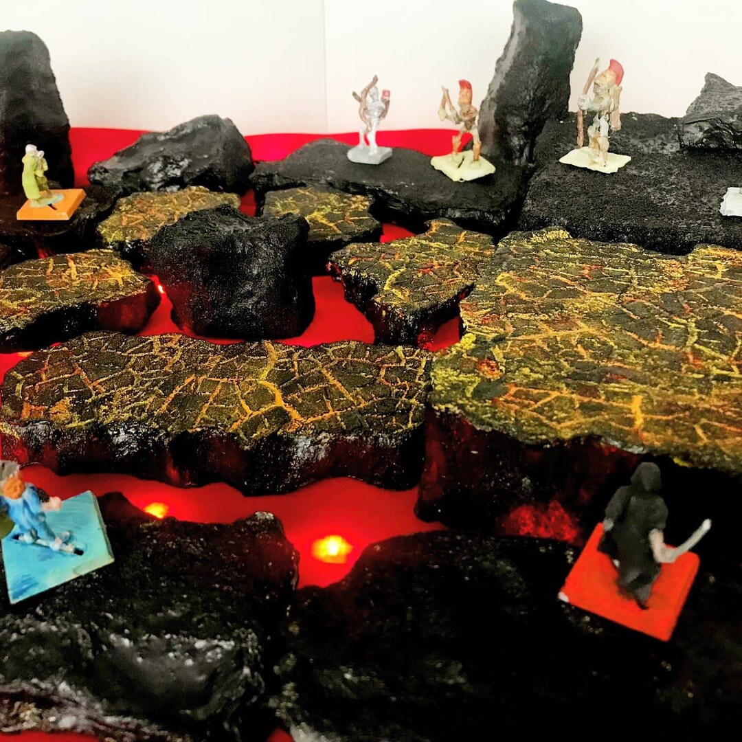Infernal Volcano Terrain Stackers Reversable Dungeons and Dragons ...