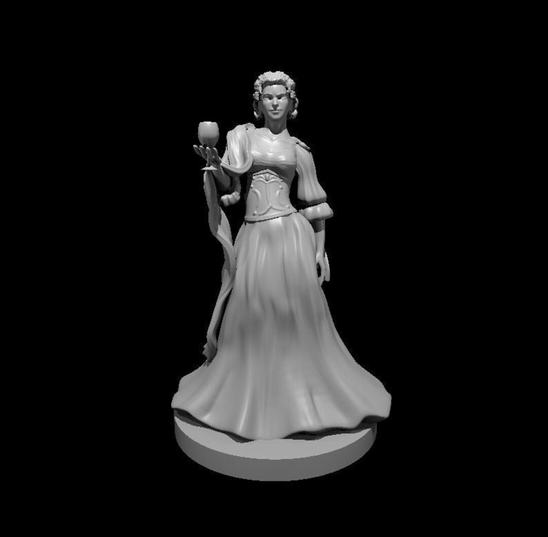 Vampire Spawn Noblewoman Miniature Model for D&D Dungeons and Dragons ...