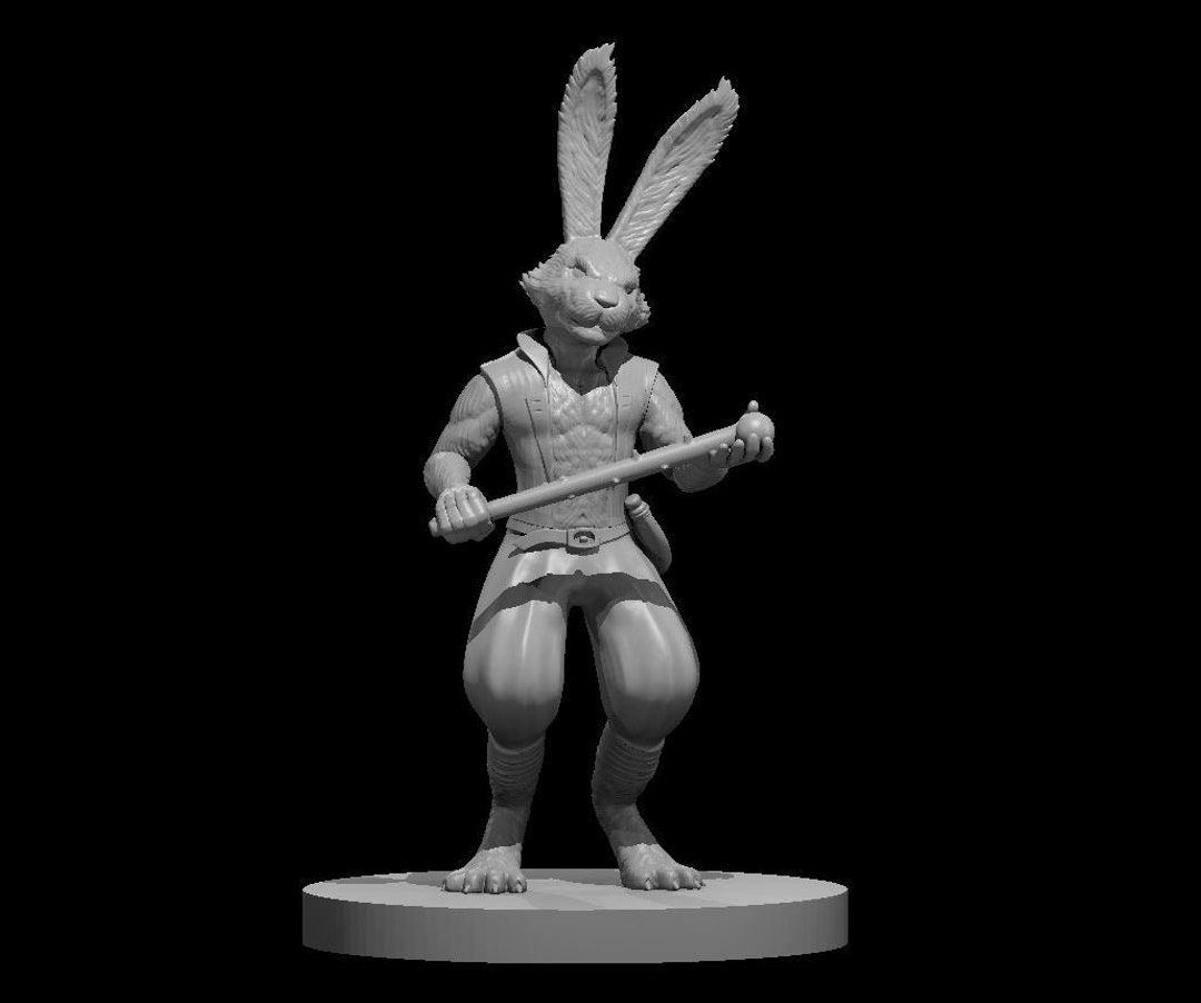 Harengon Brigand Miniature Model for D&D Dungeons and Dragons ...