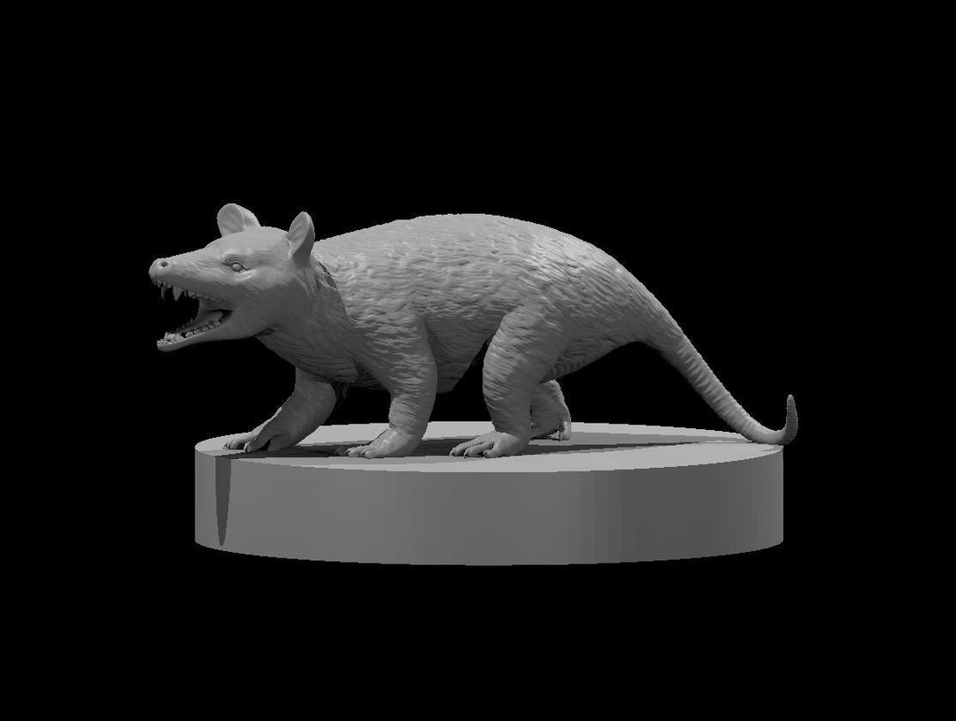Opossum Miniature Model for D&D Dungeons and Dragons, Pathfinder and ...