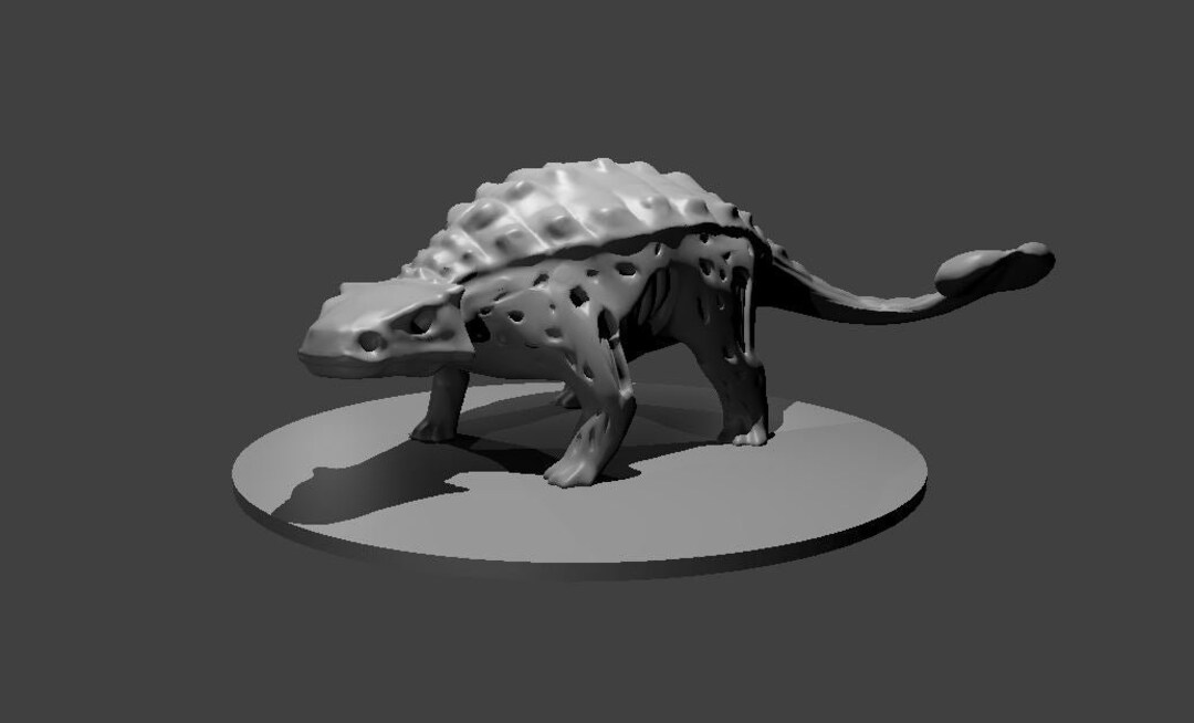 Ankylosaurus Zombie Miniature Model for D&D Dungeons and Dragons ...