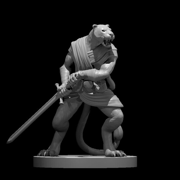 Female Leonin Miniature - Etsy