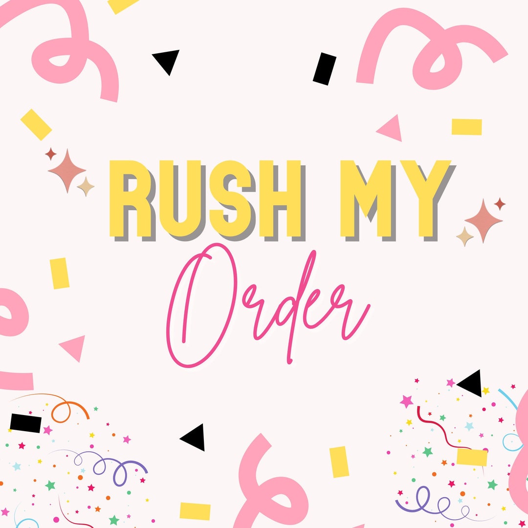 Rush My Order Faster Processing Receive Package Faster With - Etsy