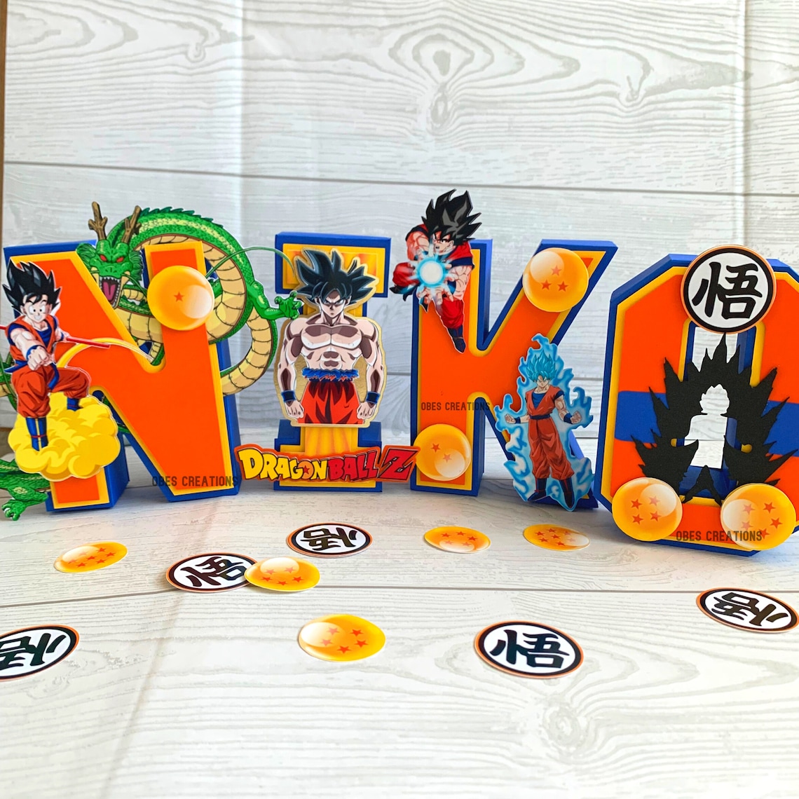 Dragon Ball Z Party Decorations Dragon Ball Z Birthday - Etsy