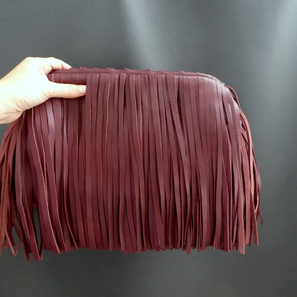 Leather Fringe Purse - Etsy