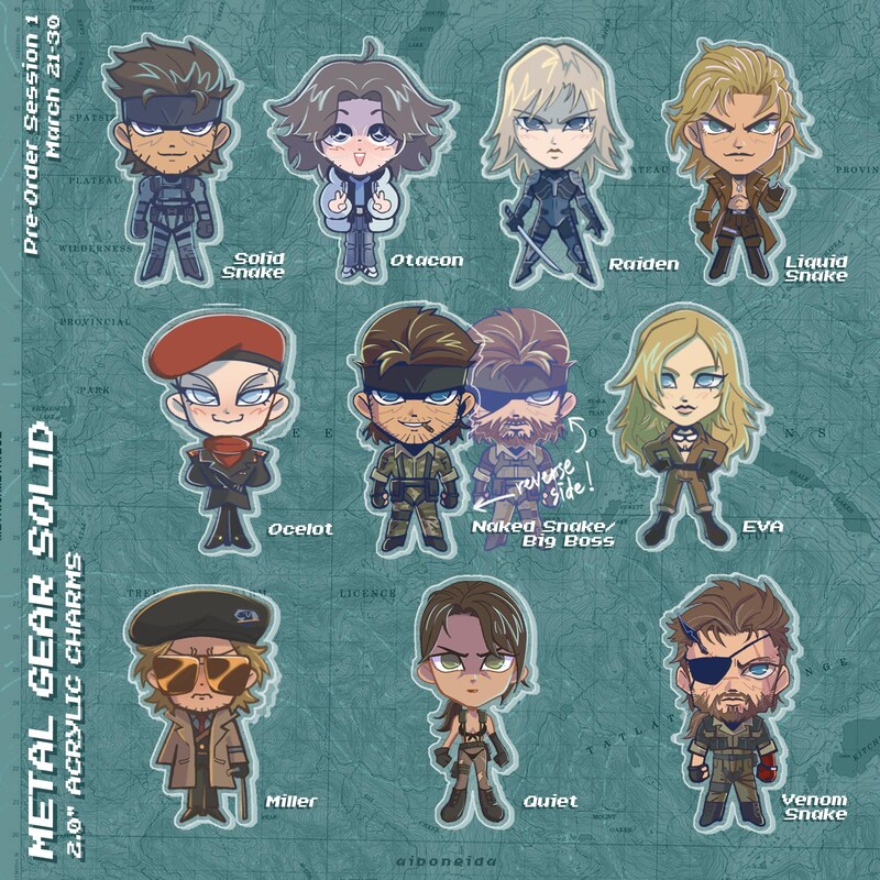 Metal Gear Keychain - Etsy