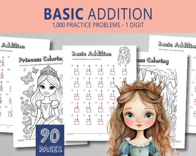 10 Printable Addition to 10 Worksheets: Kindergarten & 1st Grade (PDF ...
