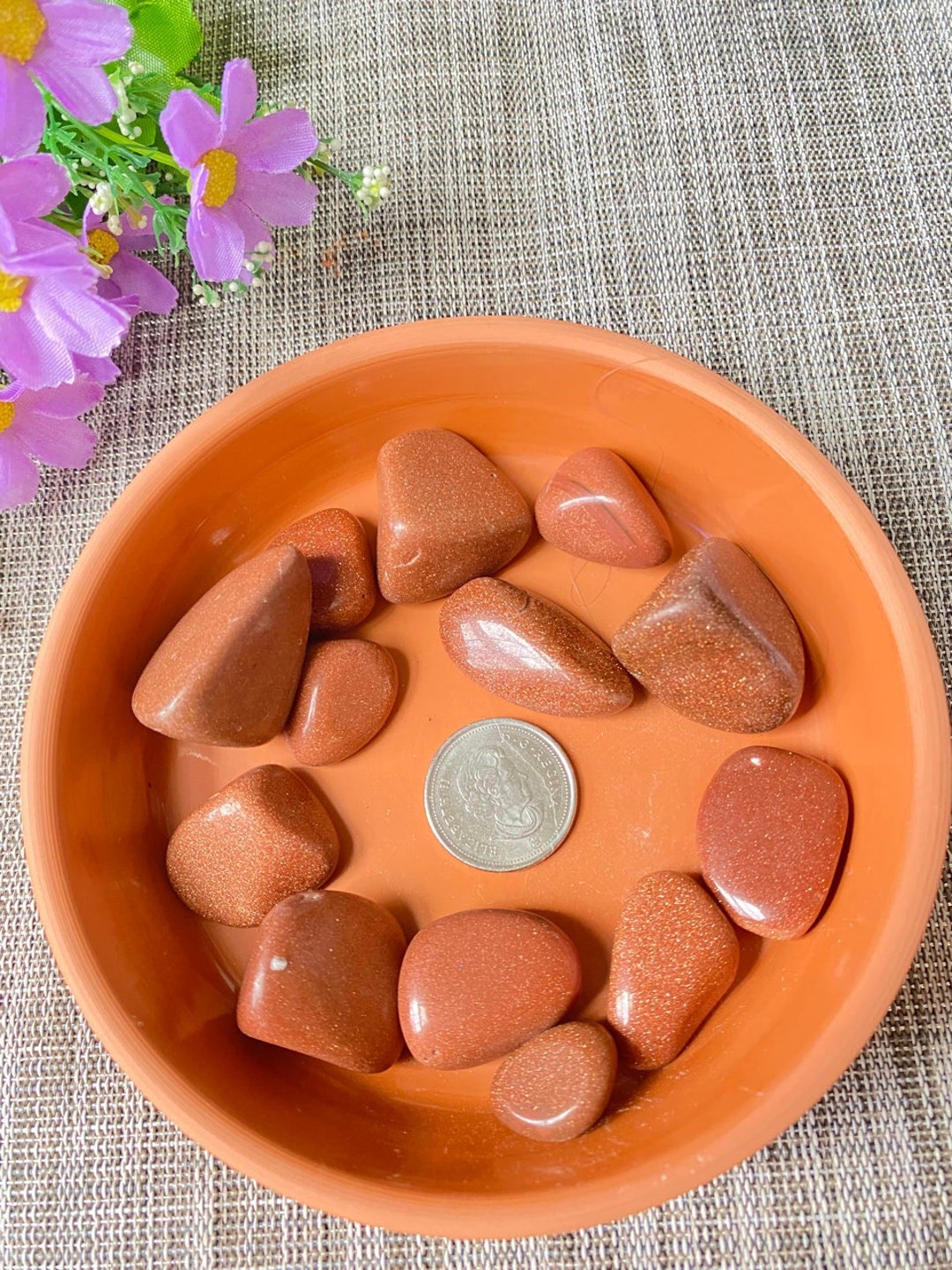 Golden Sandstone Tumble Stone, Gold Sandstone Crystal, Crystal Tumble ...