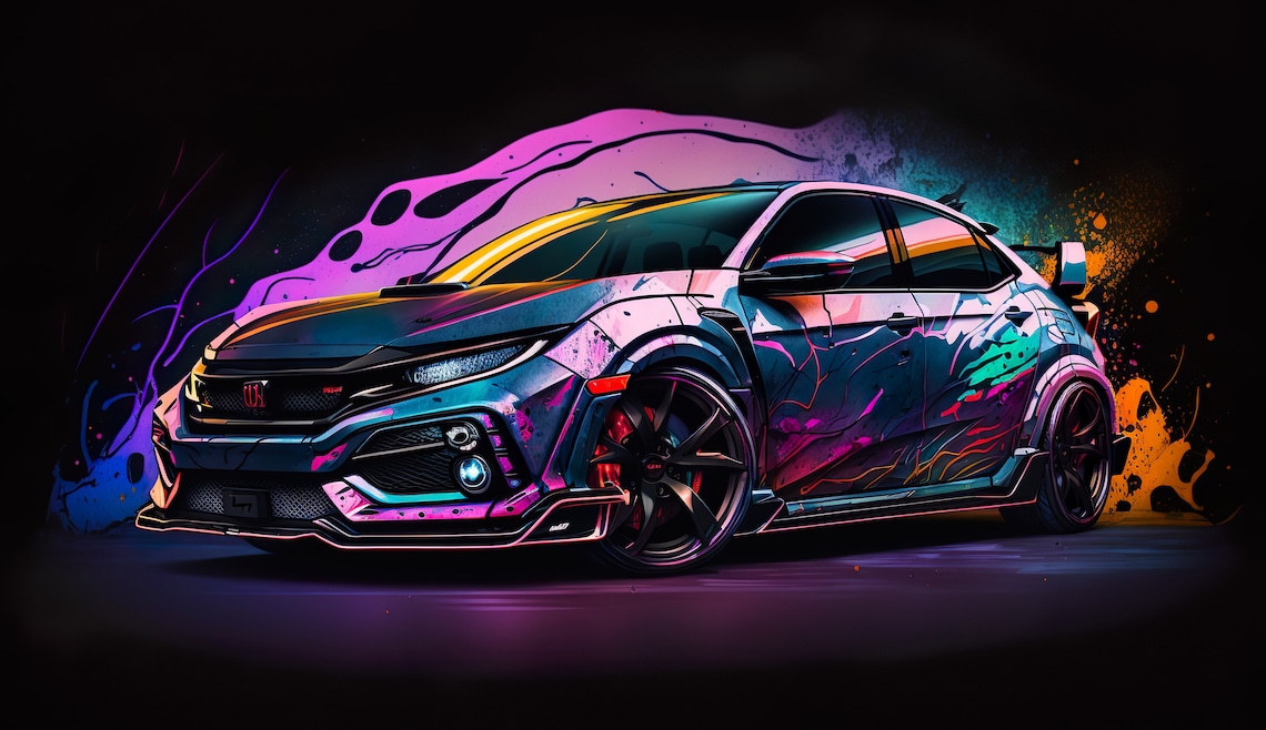 Honda Civic Type-r Wall Art - Etsy