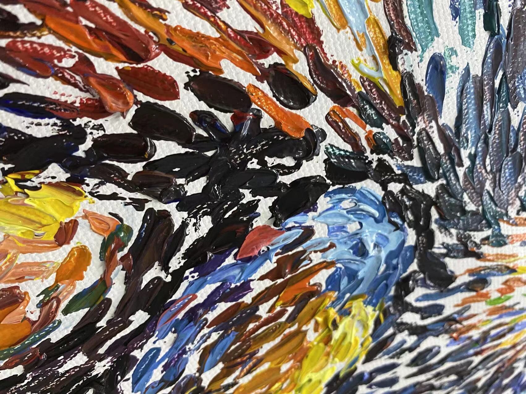 Honey Bee 25 Original Oil Painting on Canvas Beautiful - Etsy