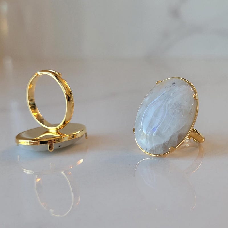 Natural Stone Ring - Etsy