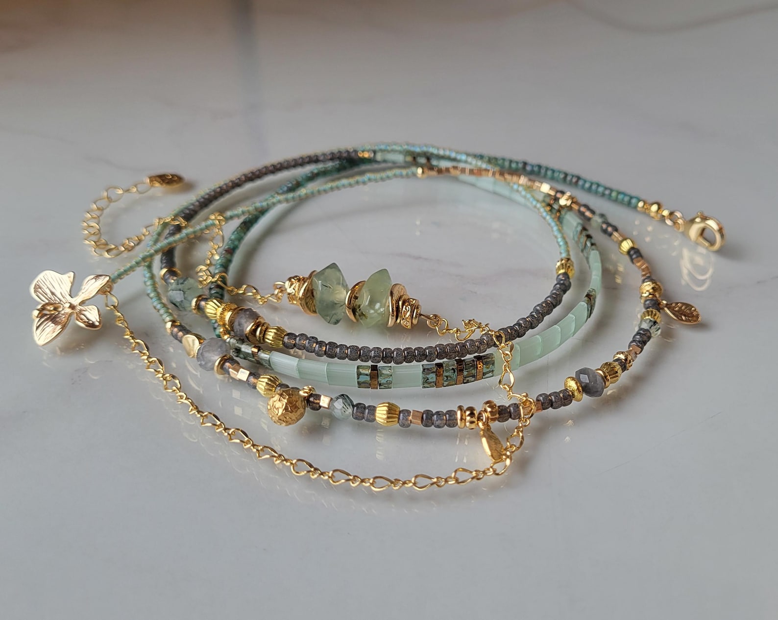 Multi-row Bracelet for Women Boho Wrap Bracelet Multi-turn Bracelet ...