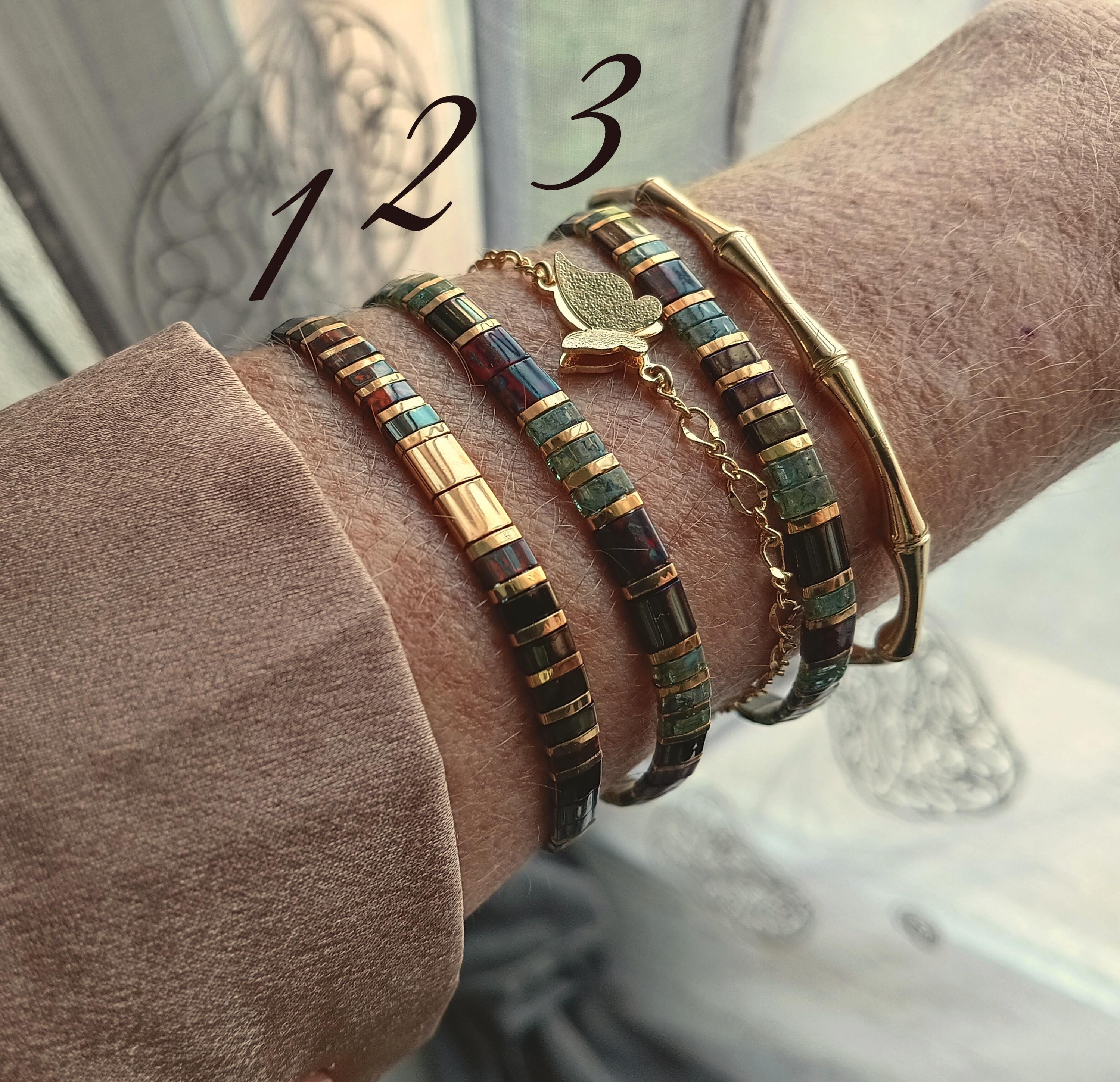 Bracelet Plat Miyuki Pour Femme Bracelet Japonais Perles Tila Bracelet ...
