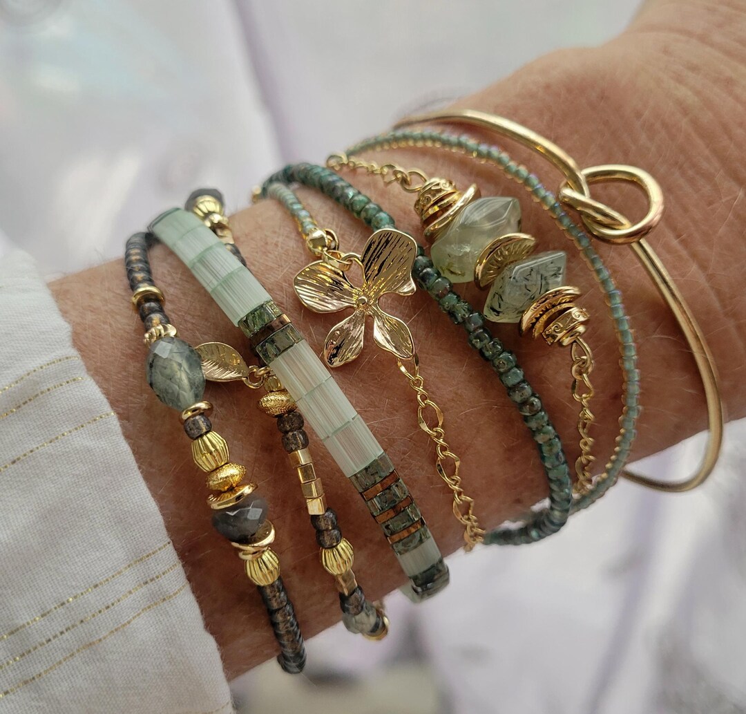 Multi-row Bracelet for Women Boho Wrap Bracelet Multi-turn Bracelet ...