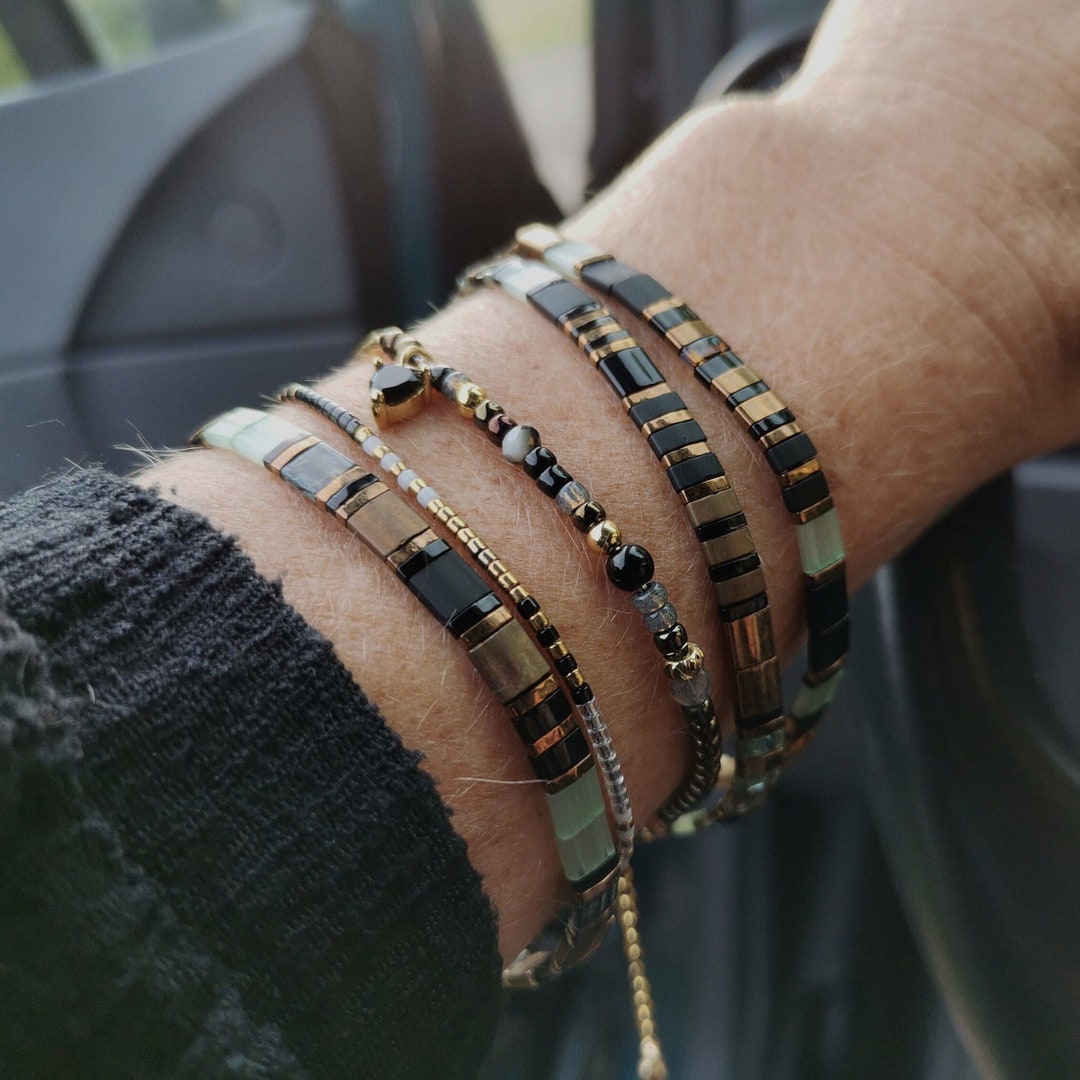 Bracelet En Perles Plates Pour Femme Au Choix Bracelet Japonais Miyuki ...