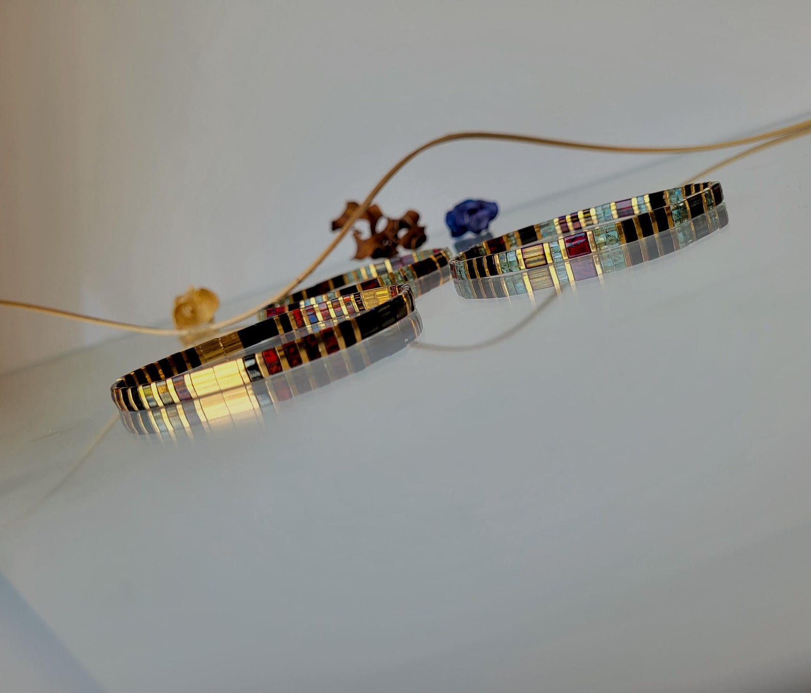 Bracelet Plat Miyuki Pour Femme Bracelet Japonais Perles Tila Bracelet ...