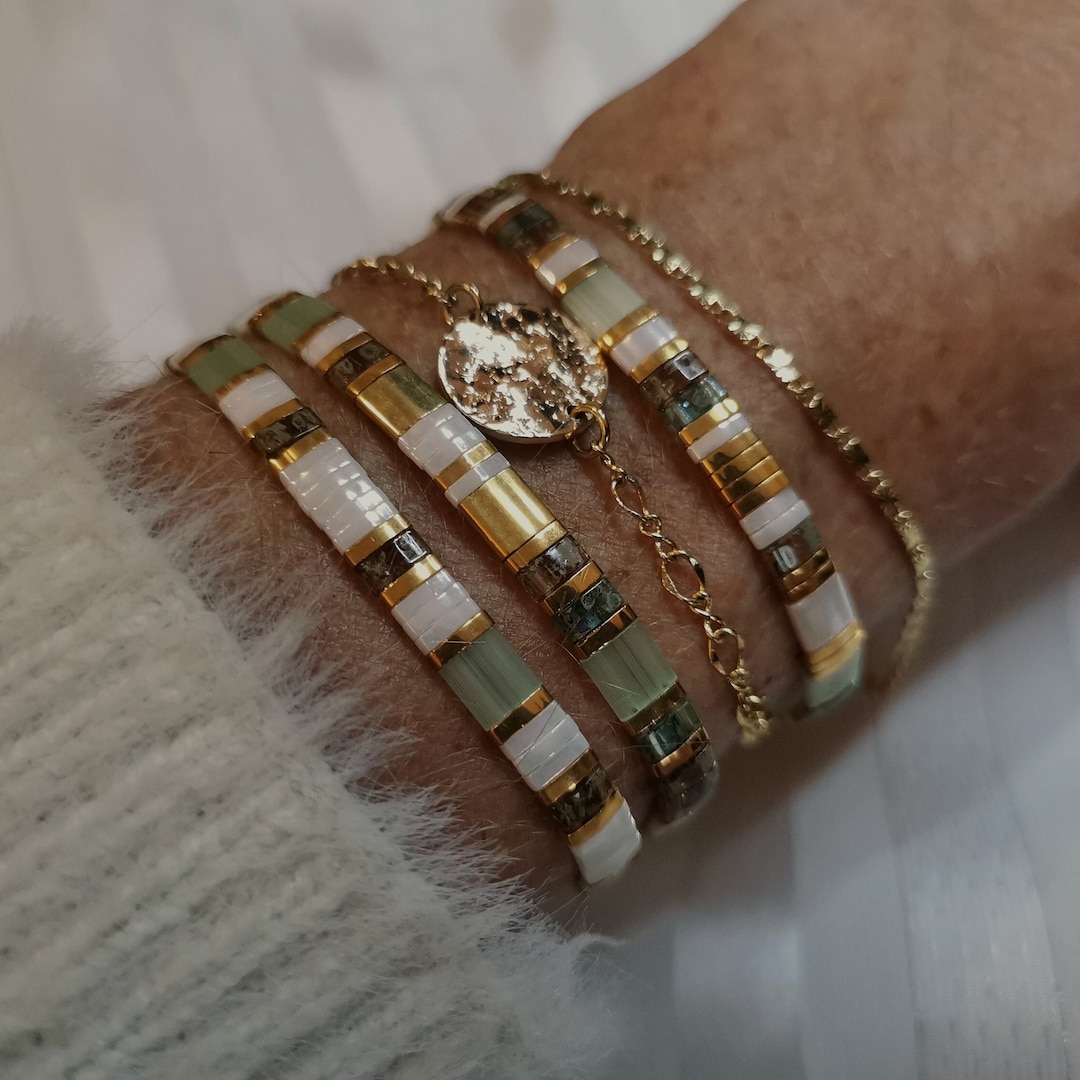 Bracelet En Perles Miyuki Tila Pour Femme Bracelet Japonais - Etsy France