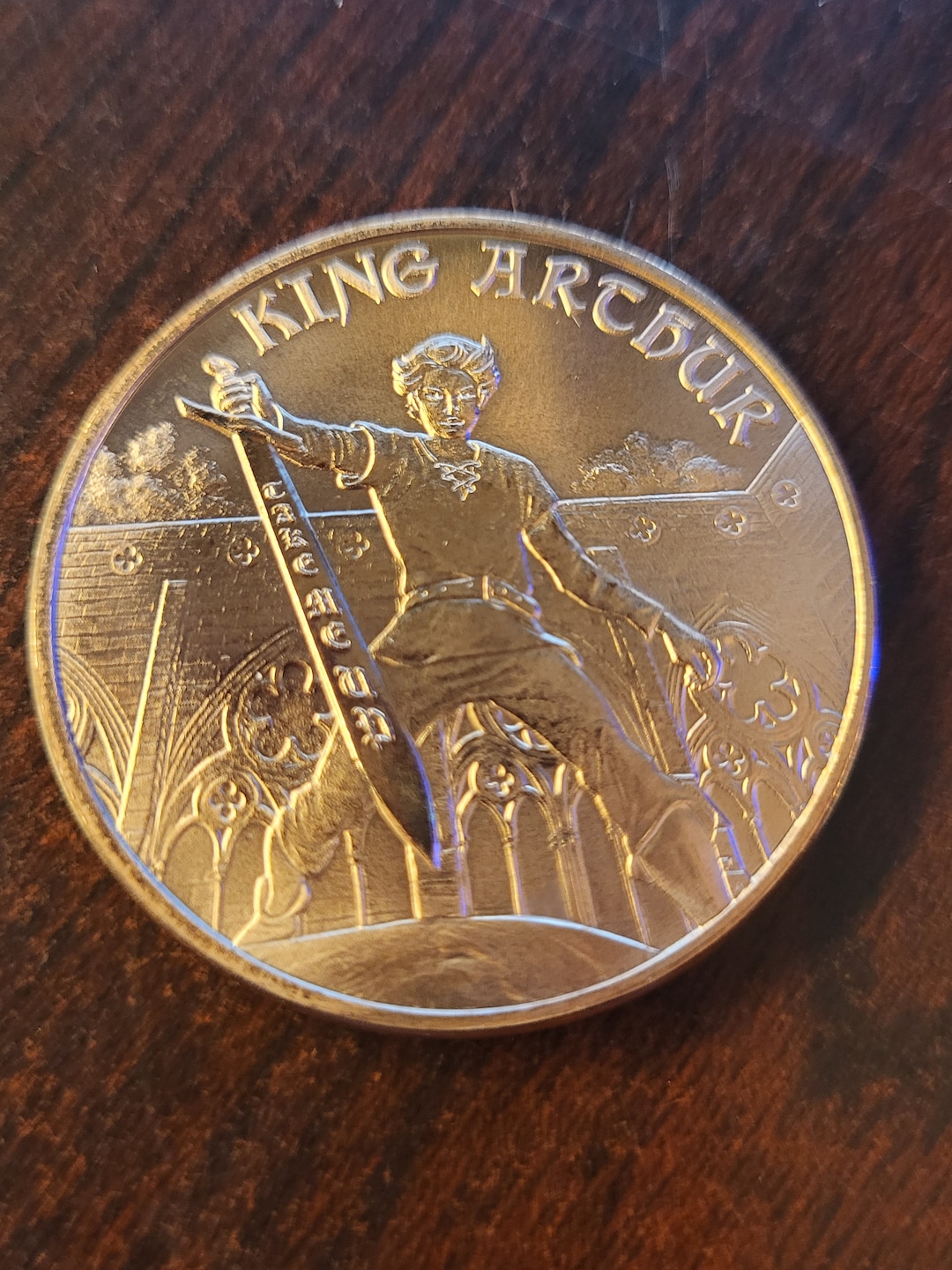 1 Oz Medieval Legends King Arthur Copper Round (new) - Etsy