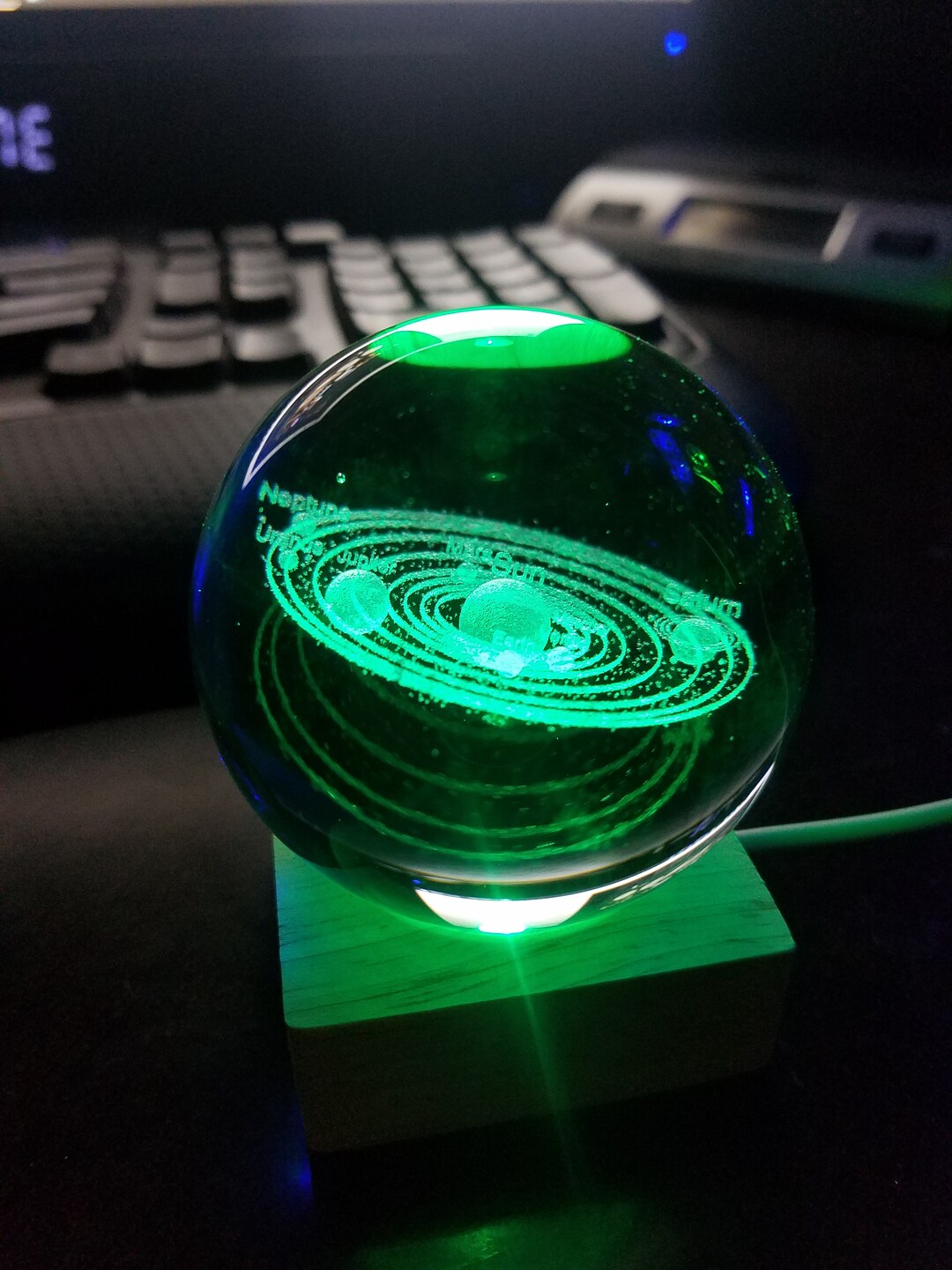 Cosmos Series Crystal Ball Night Lights, Solar System, Desktop Bedroom ...