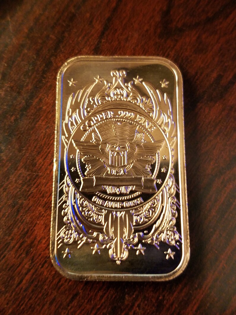 1 Oz Saint Gaudens Pure Copper Bar - Etsy