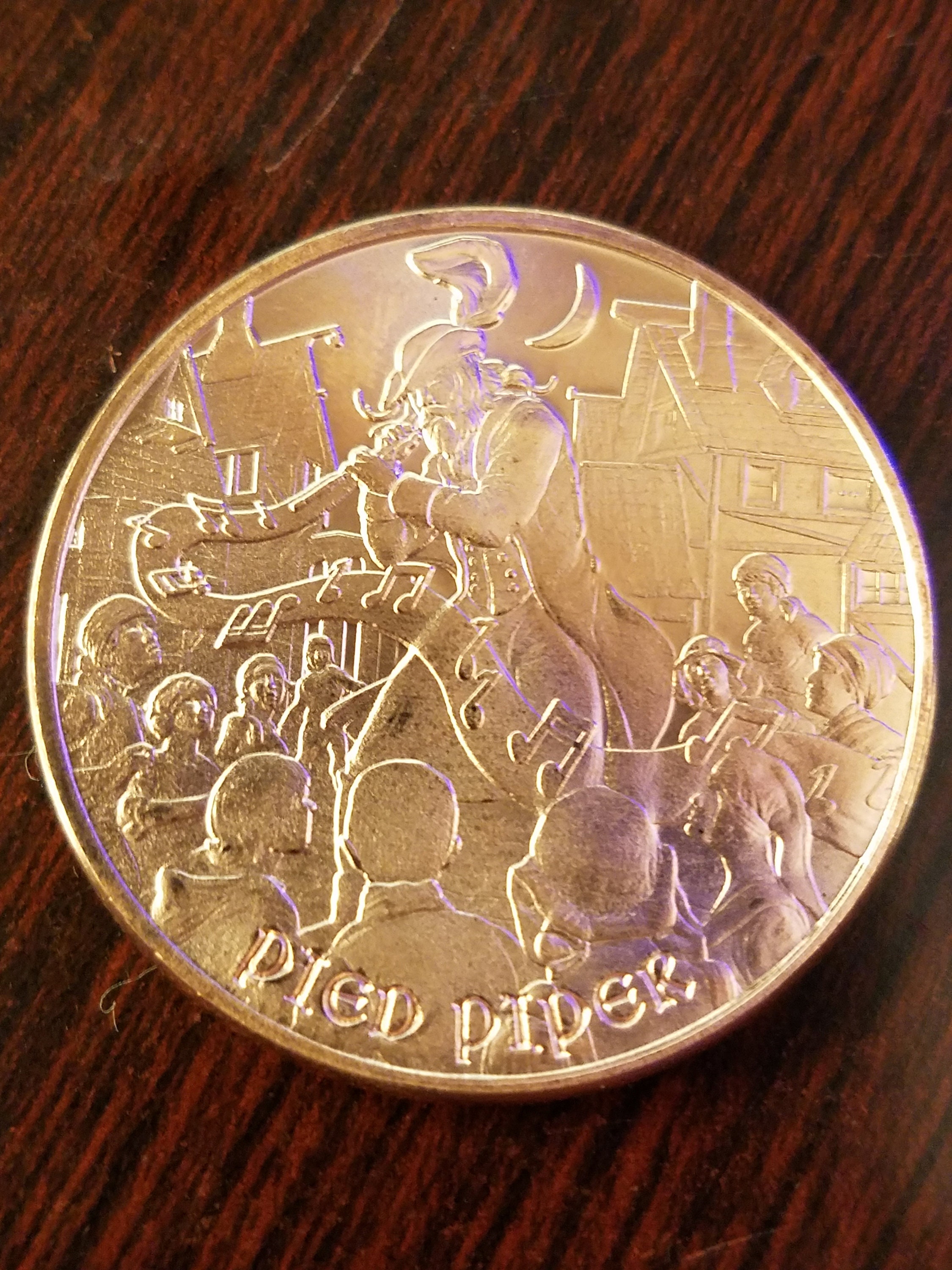 1 Oz Medieval Legends Pied Piper Copper Round (new) - Etsy