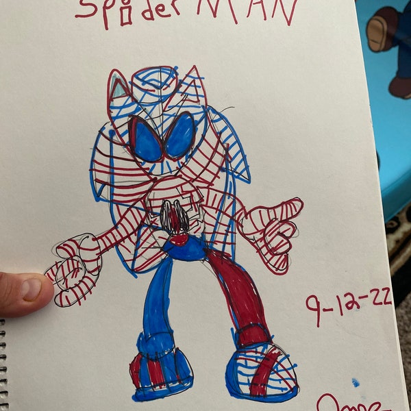 Spider and Sonic Shirts - Etsy