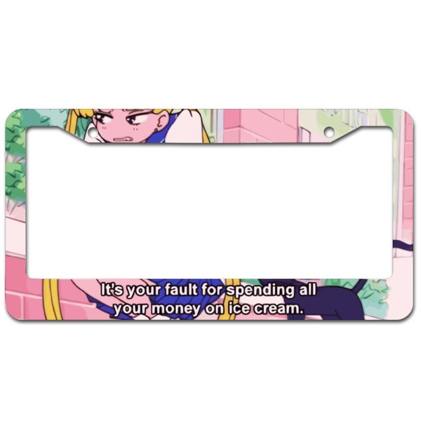 Anime License Plate Frame - Etsy