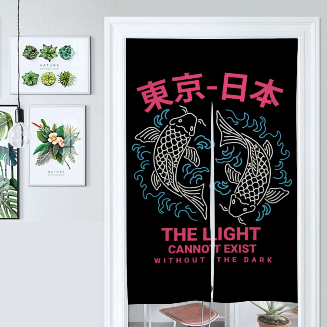 Front Door Hanging Banners 34" X 56", Japanese Noren Curtain ...