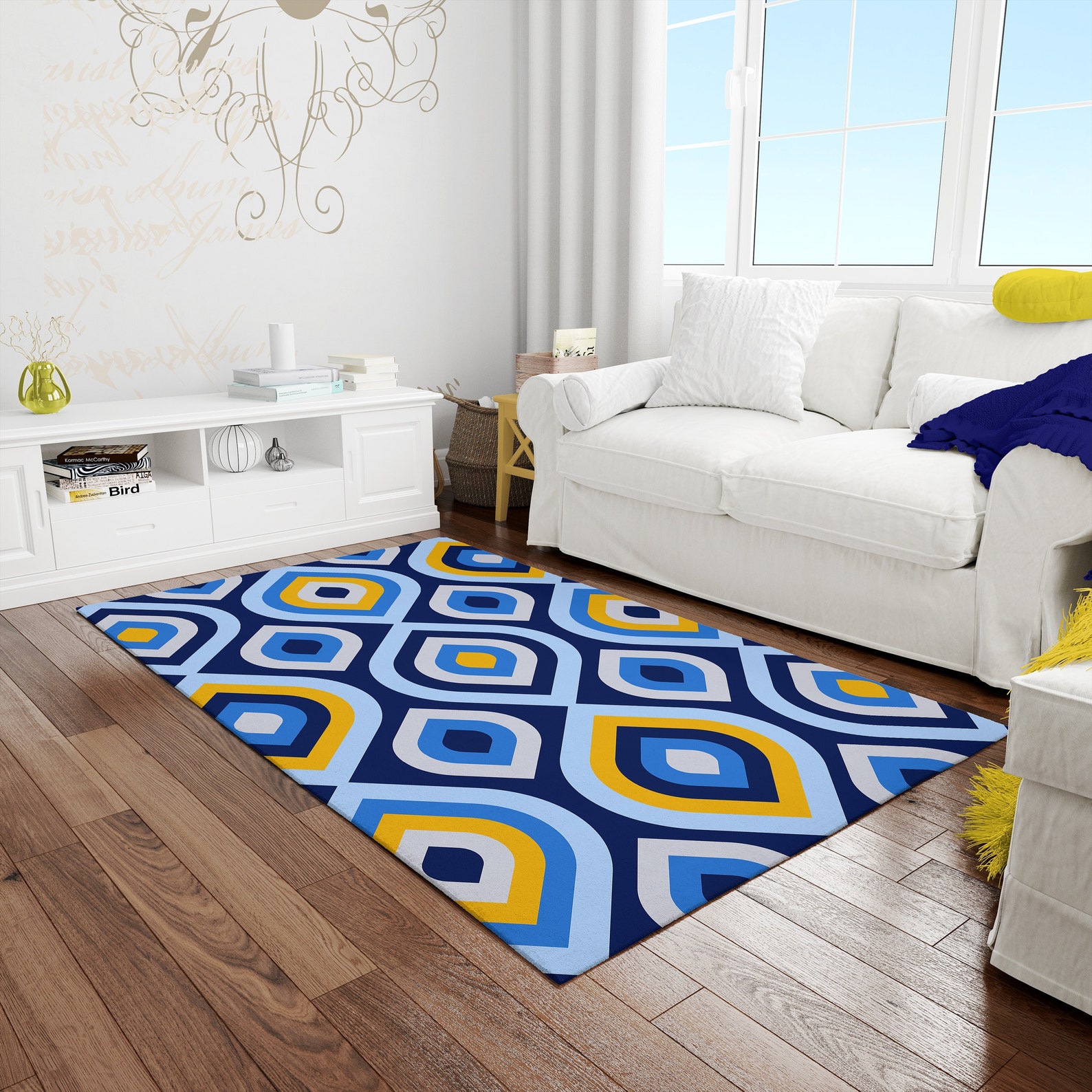 Evil Eye Rug Unique Dornier Rug Evil Eye Print Groovy Home - Etsy