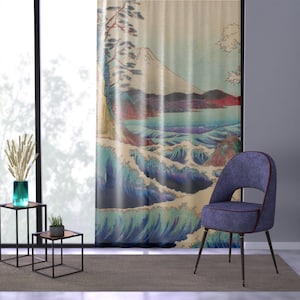 Great Wave off Kanagawa, Cool Window Curtains (50" × 84") Sheer Curtain ...