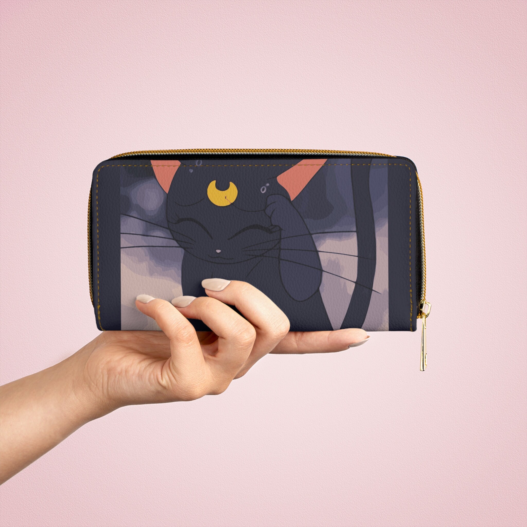 Luna Sailor Moon wallet, Zipper Wallet sold by Objector Isabelita | SKU ...