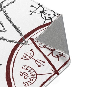 Pentagram Rug - Baphomet Dornier Rug, Satanic, Occult Decor, Pentacle ...