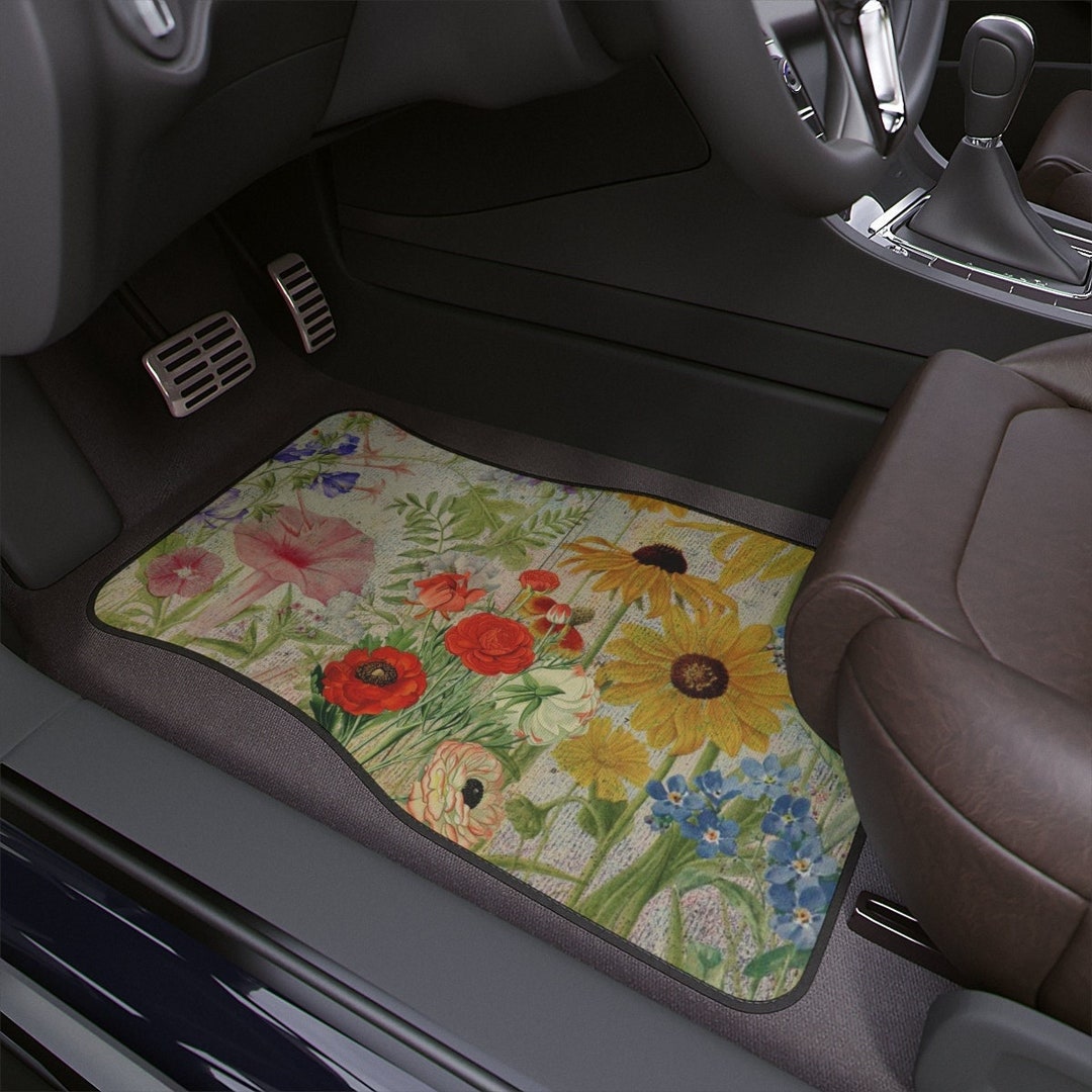 Cottagecore Car Floor Mats, Cottagecore Decor, Boho Car Accessories ...