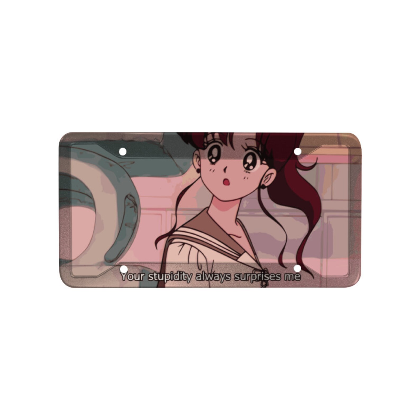 Automotive Anime License Plate & Frame Set Anti-theft Kawaii - Etsy