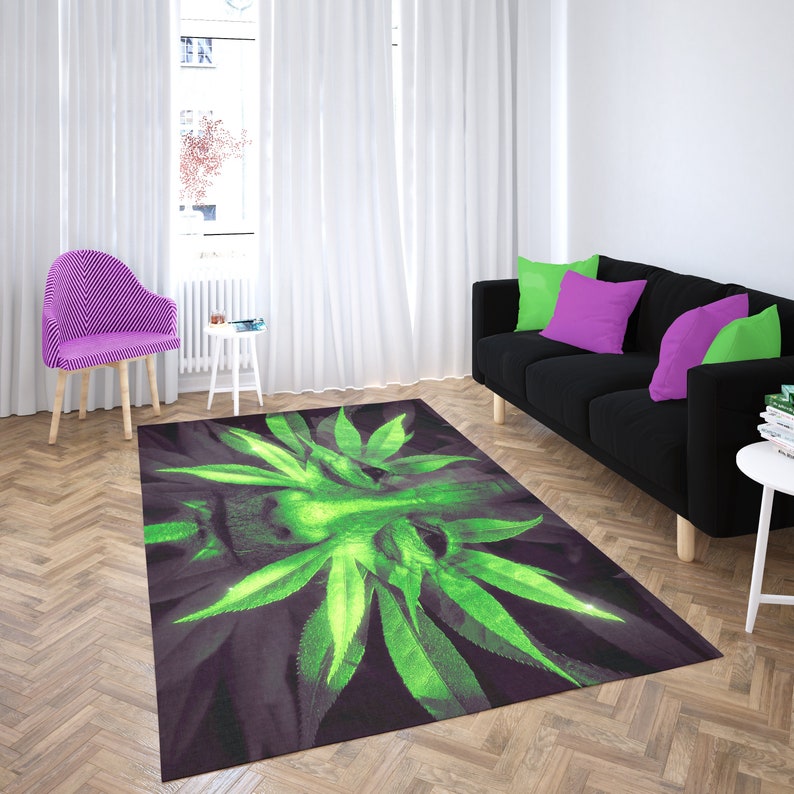 Stoner Rug Forest Rug Aesthetic Rug Trendy Colorful | Etsy