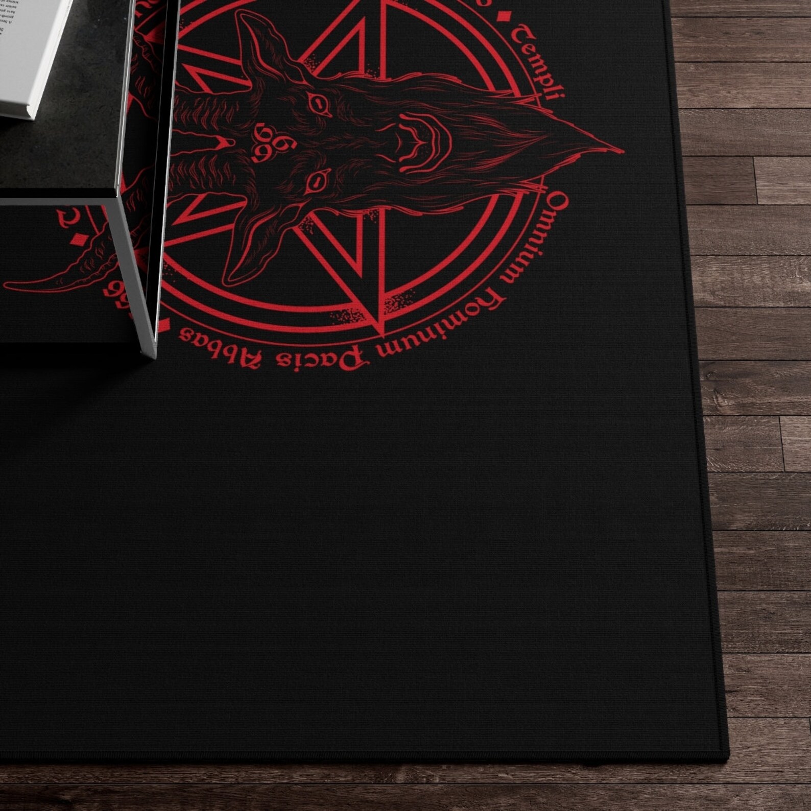 Pentagram Rug Baphomet Dornier Rug Satanic Occult Decor - Etsy