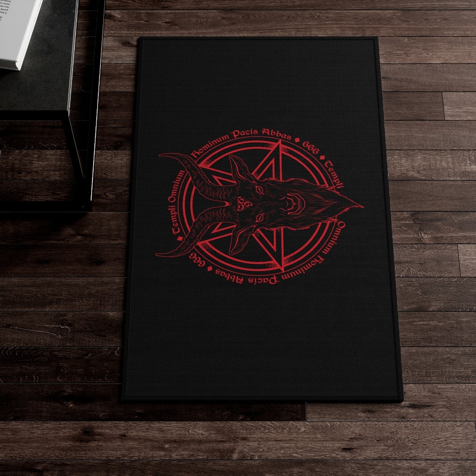 Pentagram Rug Baphomet Dornier Rug Satanic Occult Decor - Etsy