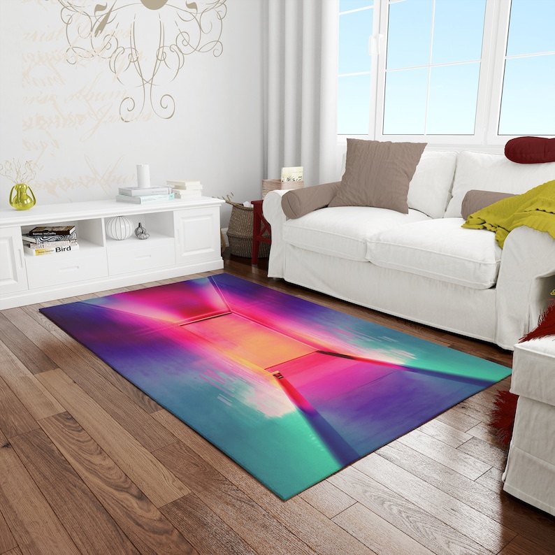 Vaporwave Decor Aesthetic Rug Cyberpunk Kawaii Strange - Etsy