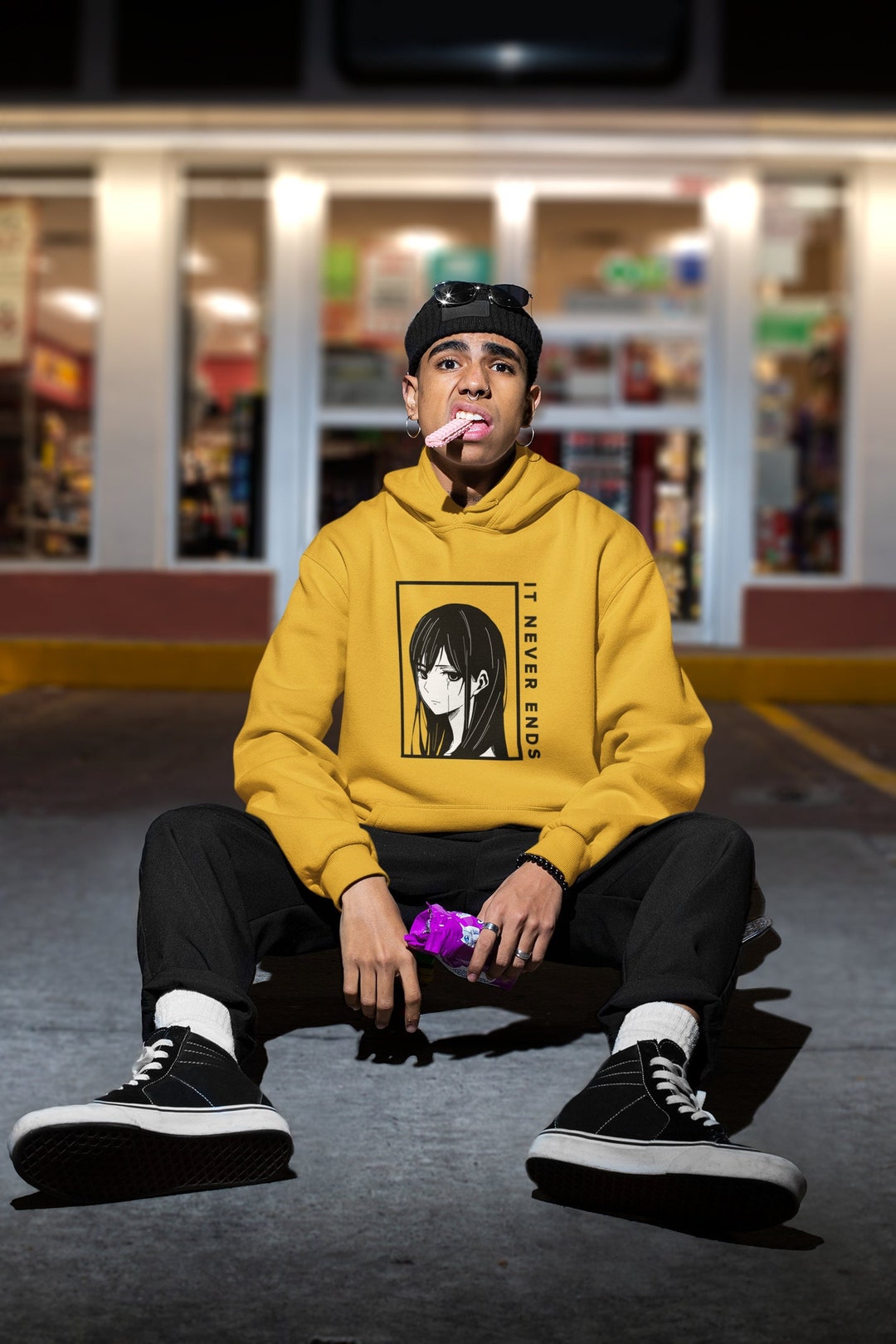 Japanese Manga Hoodie - Unisex Anime Streetwear Hoodie, Harajuku Hoodie ...