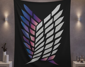 Attack on Titan Wall Tapestry - Etsy