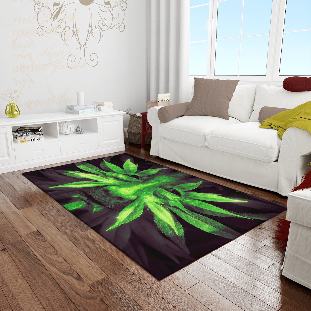 Stoner Rug Forest Rug, Aesthetic Rug, Trendy, Colorful, Fireplace Rug ...