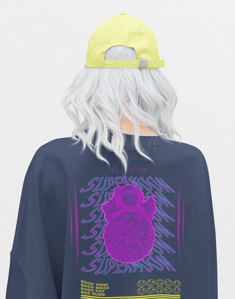 Vaporwave Clothes Unisex Vaporwave Sweater Future Astronaut | Etsy