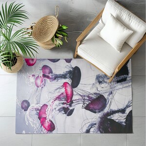 Watercolor Jellyfish - Aesthetic Rug, Strange Rug, Trendy Rug ...