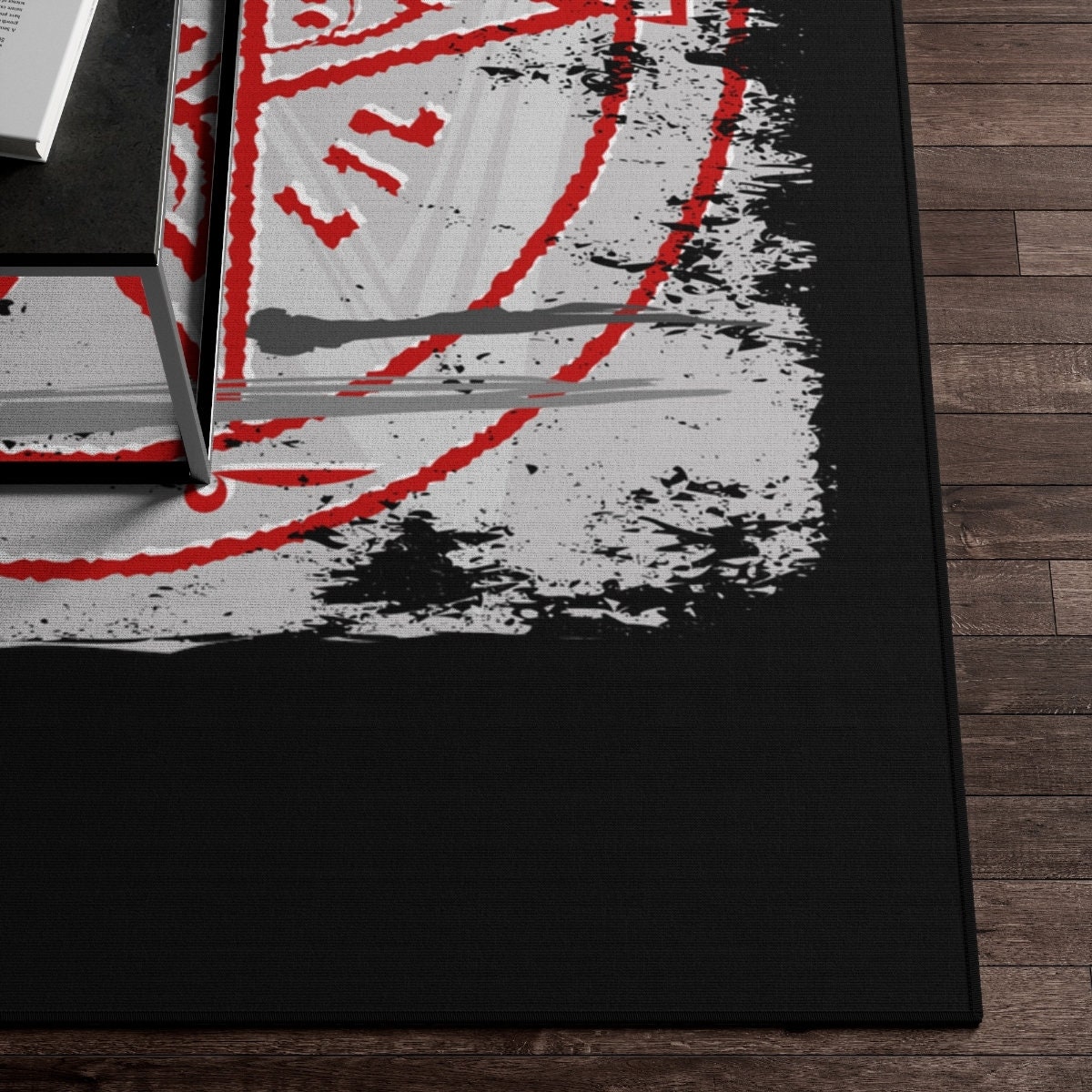 Pentagram Rug Pentacle Dornier Rug Satanic Occult Decor | Etsy