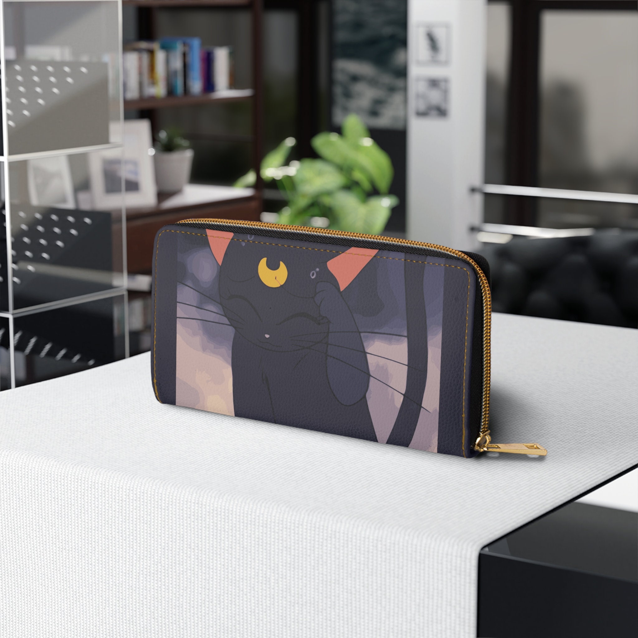 Luna Sailor Moon wallet, Zipper Wallet sold by Objector Isabelita | SKU ...